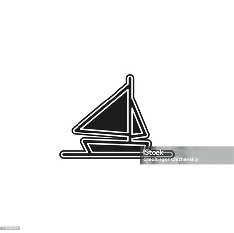 Ikon Kapal Kapal Pesiar Ilustrasi Kapal Vektor Simbol Perjalanan Laut