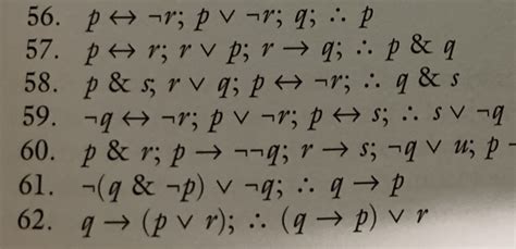 Solved Show That The Following Argument Forms Are Chegg