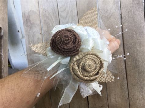 GypsyFarmGirl Rustic And Vintage Burlap And Lace Wedding Bouquets