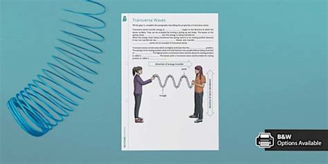 transverse waves gap fill exercise teacher made twinkl
