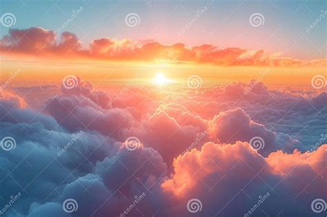 Elevated Horizon Ethereal Clouds Create A Dreamy Atmospheric Backdrop
