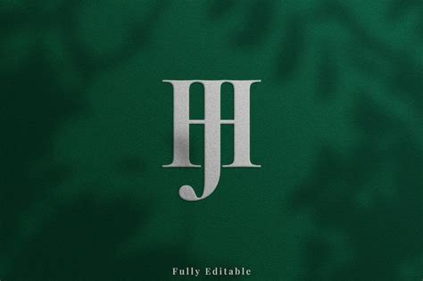 자연 창 나무와 나뭇잎 그림자가 있는 양각 효과가 있는 질감 있는 종이에 고급 단순하고 미니멀한 로고 모형 프리미엄 Psd 파일