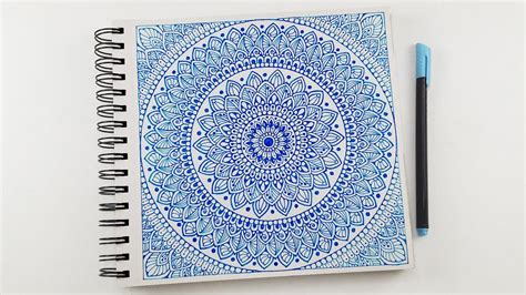 How To Draw Mandala Art For Beginners Full Page Mandala Step By