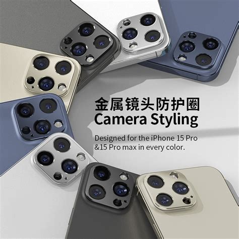 Dán camera Iphone 15 Pro Khung kim loại bảo vệ camera Iphone 15 Pro