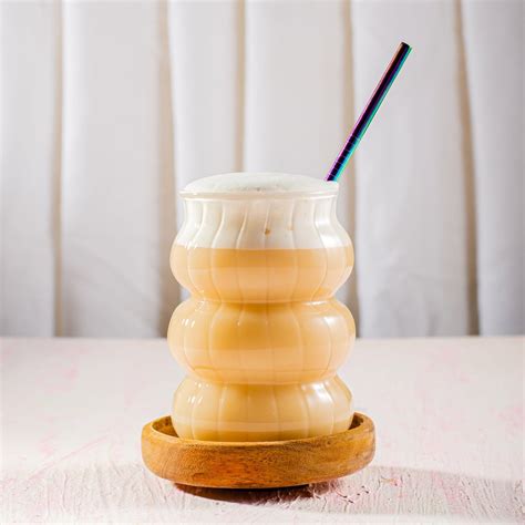 Striped Bubble Glass Cup Homepro