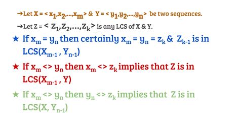 Longest Common Subsequence Pptx Programming Languages Computing