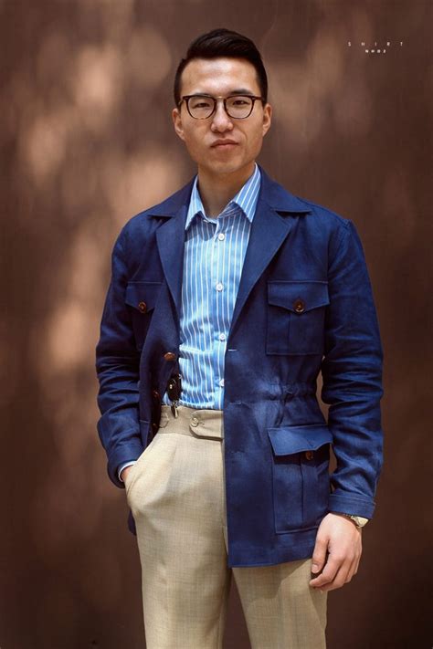 Jacket And 亚麻猎装夹克safari Jacket Nho2男装定制