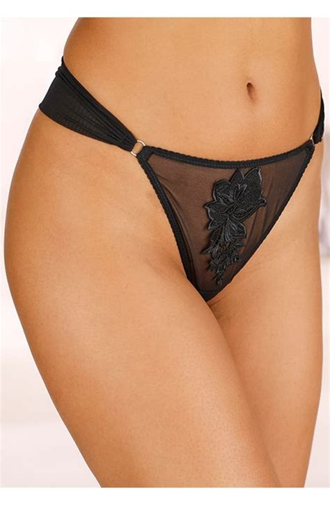 Lascana Womens Sheer Floral Thong Nordstrom