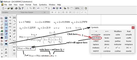 Solved Problem With Substitute In Mathcad15 Ptc Community