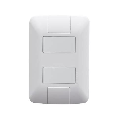 Cigame INTERRUPTOR EMBUTIR 2 TECLAS SIMPLES 6A HORIZONTAL BRANCO