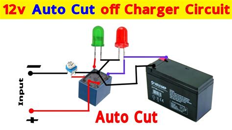 How To Make V Auto Cut Off Battery Charger Circuit Youtube