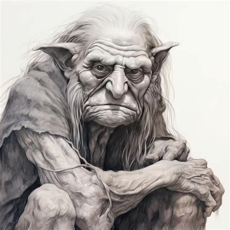 Premium Ai Image A Drawing Of A Creature With A Drawing Of A Creature