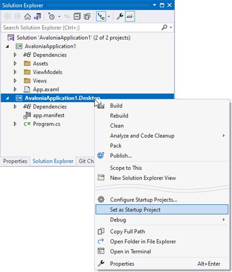 Use Standard Avalonia Ui Templates To Create A New Project With Eremex
