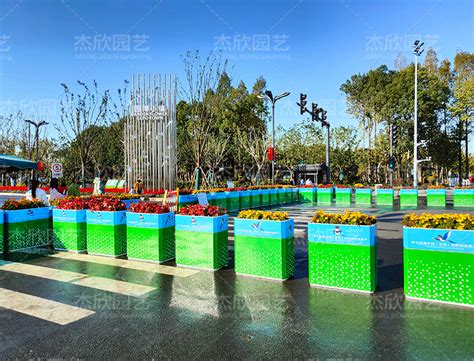 不锈钢花箱镀锌板花箱铁艺花箱批发定制 厂家直销 嘉兴杰欣园艺景观有限公司 不锈钢花箱