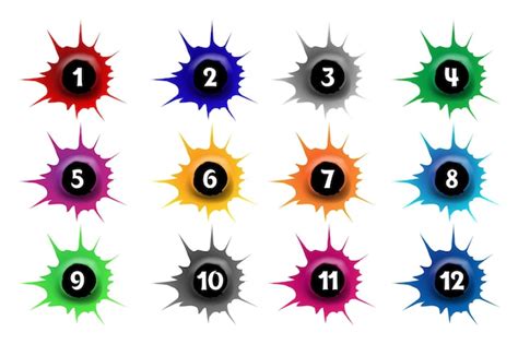 Premium Vector Circular Bullet Points Numbers Vector