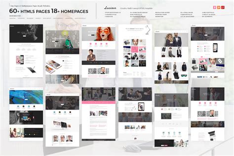 Lucian Multi Concept Creative Html5 Template