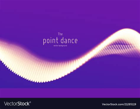 Abstract Violet Particle Wave Points Array Vector Image