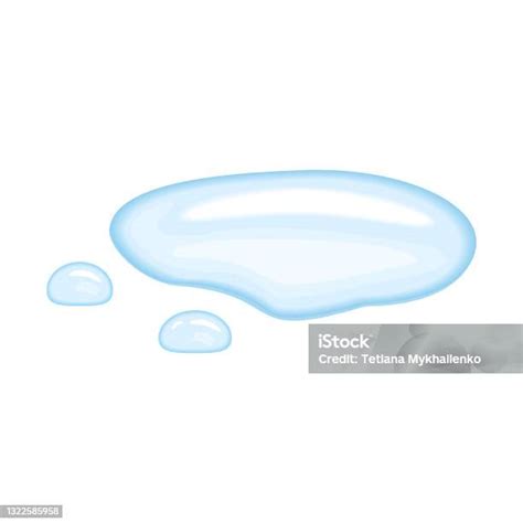 비 나 물 아쿠아 후 웅덩이 바닥에 유출 방울 지상 젖은 표면 반사가있는 투명 액체 가을 물 스플래시 튀김 디자인 장식용 벡터