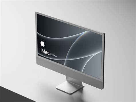 Free Silver Imac Mockup Psd Good Mockups