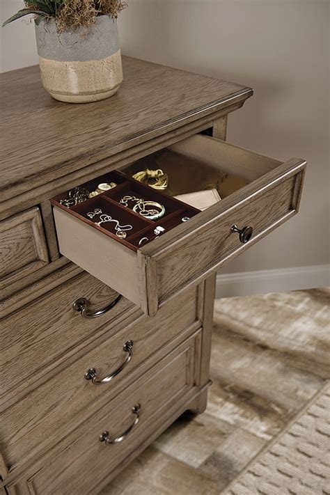 Carmine Asher Panel Bedroom Set American Drew Furniture Cart