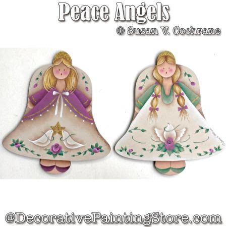 Peace Angel Ornaments Painting Pattern Susan Cochrane COS24193 At