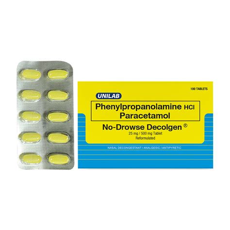 Decolgen No Drowse Pe Tablet For The Relief Of Clogged Nose Postnasal Drip Headache Body