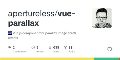 Github Aperturelessvue Parallax 🌌 Vuejs Component For Parallax