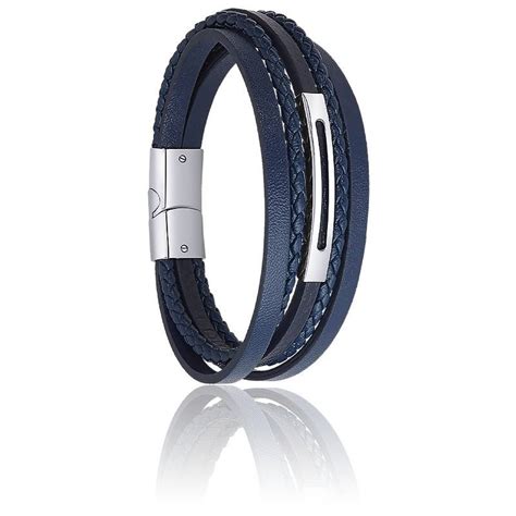 Bracelet Lotus Urban Man Cuir Bleu LS Lotus Ocarat