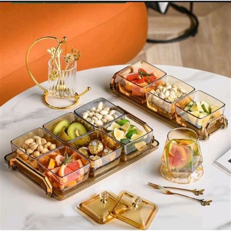 Khay đựng Mứt Tết Khay đựng Bánh Kẹo Tết Nhựa Acrylic Cao Cấp Màu Hổ Phách Sang Trọng Shopee