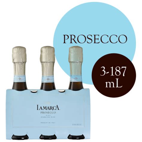 La Marca Prosecco Sparkling Wine 3 Single Serve 187ml Bottles 3