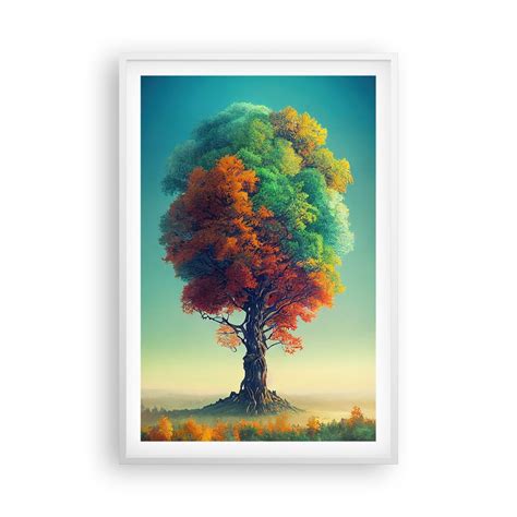 Obraz Plakat Dąb ojciec natury 61x91cm Drzewo Jesień Natura