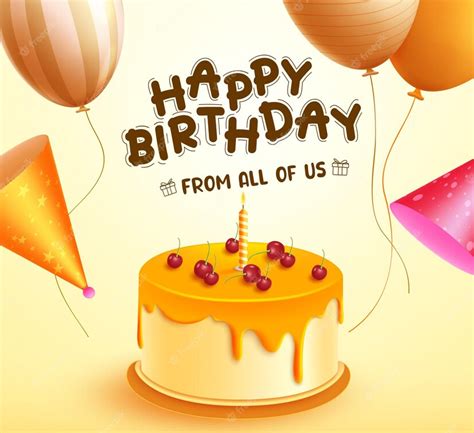 Premium Vector Happy Birthday Text Vector Design Birthday Greeting