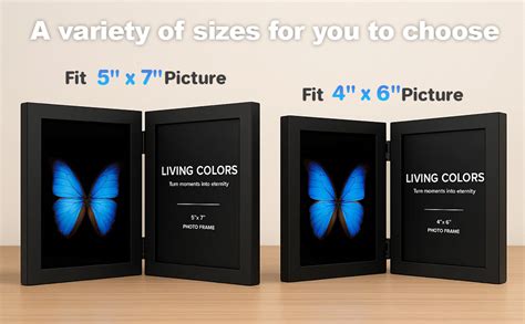 Yhioowli 4x6 Picture Frame Hinged Double Picture Frames