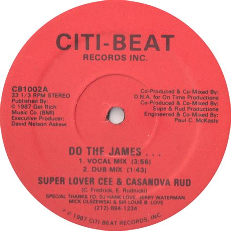 Super Lover Cee And Casanova Rud Do The James 1987 Vinyl Discogs