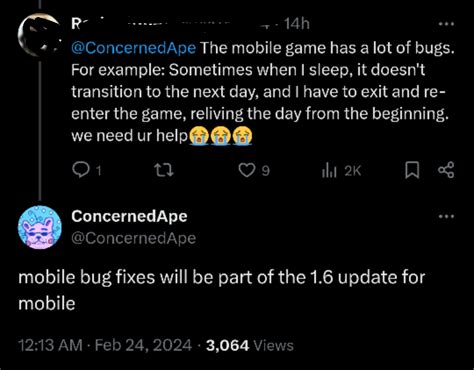 Mobile Players Finally Getting Bug Fixes R Stardewvalley