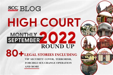 High Court Monthly Round Up September 2022 80 Legal Stories