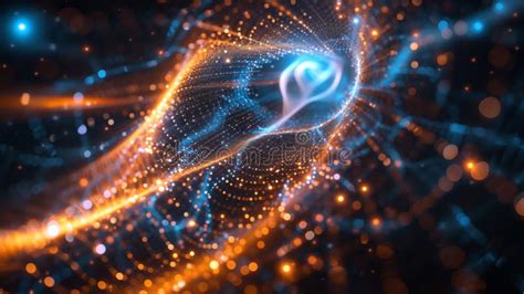 Abstract Backdrop Envisions Quantum Computing Tunnels In An Innovative