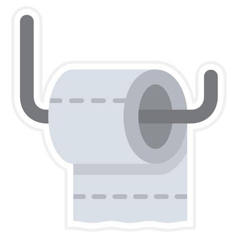 El Icono Del Papel Higiénico Vector Premium
