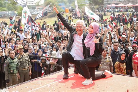 Kunjungan Ganjar Pranowo Ke Gresik ANTARA Foto