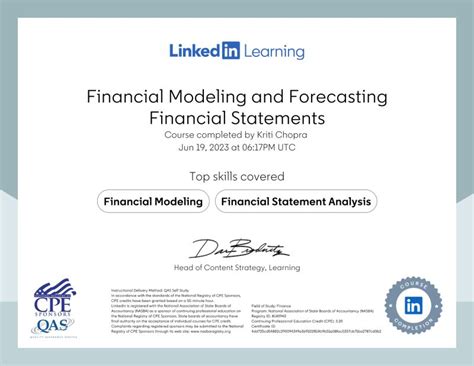 Kriti Chopra On Linkedin Certificate Of Completion