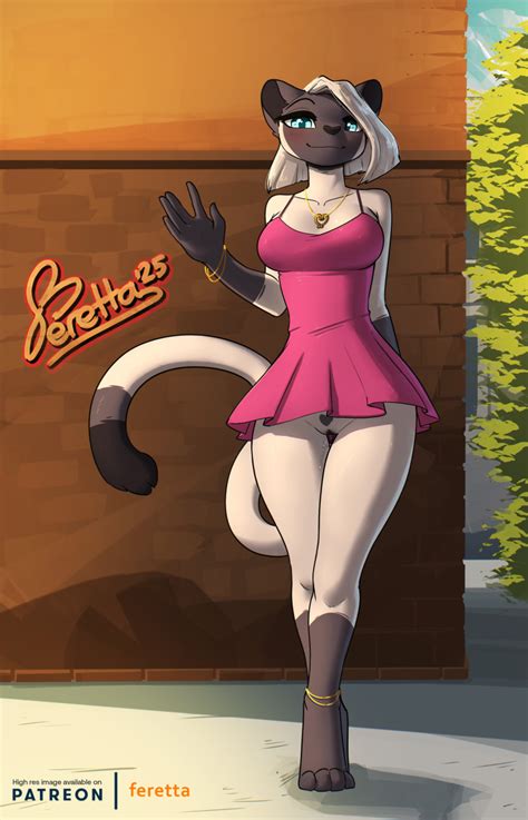 Rule 34 Anthro Blue Eyes Blush Bodily Fluids Bottomless Brick Wall Brown Body Brown Fur