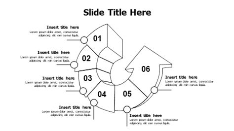 Points Outline Doodle Rounded Arrow Infographic Inforgraphics Slides