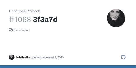 3f3a7d · issue 1068 · opentrons protocols · github