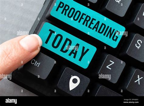 Text Caption Presenting Proofreading Business Idea Act Of Reading And Marking Spelling Grammar