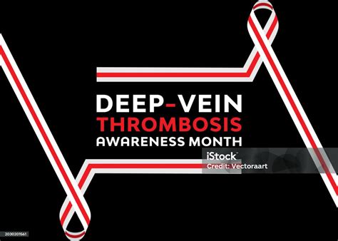 National Deepvein Thrombosis Awareness Month Stock Illustration