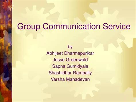 ppt group communication service powerpoint presentation free
