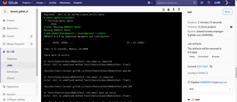 Integración Continua En Laravel Usando Gitlab Ci