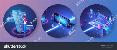 Programmer Work Concept Banner Software Web Stock Vector Royalty Free 1641315988 Shutterstock