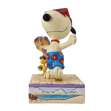 Snoopy And Woodstock At Beach Jim Shore