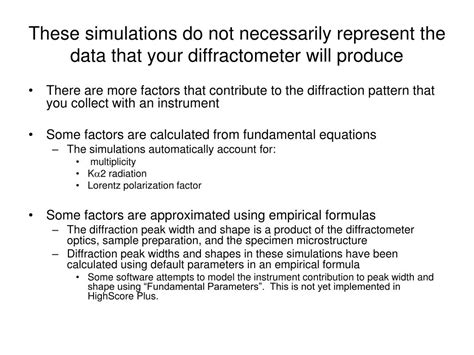 Ppt Fundamentals Of Rietveld Refinement I Xrd Pattern Calculation